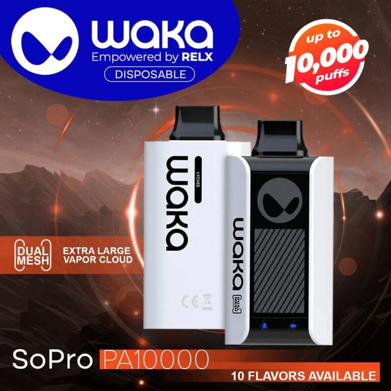 WAKA soPro PA10000 18mg/ml Nicotine Wegwerp Vape - 10000 Puffs ...