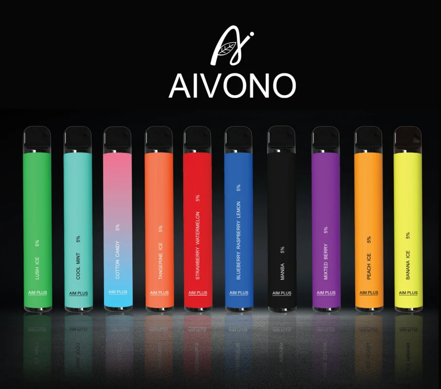 AIVONO AIM PLUS 800 Puffs 0% 2% 5% Low Nicotine Rechargeable Disposable ...