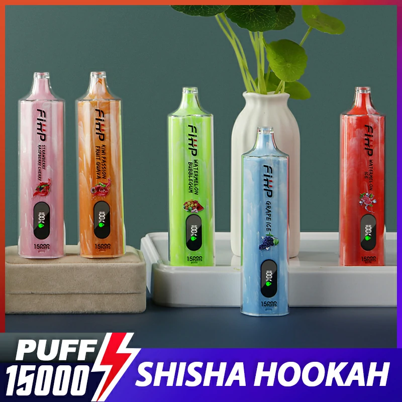 FIHP Shisha Hookah 15000 Puffs Vapes desechables recargables con bajo ...