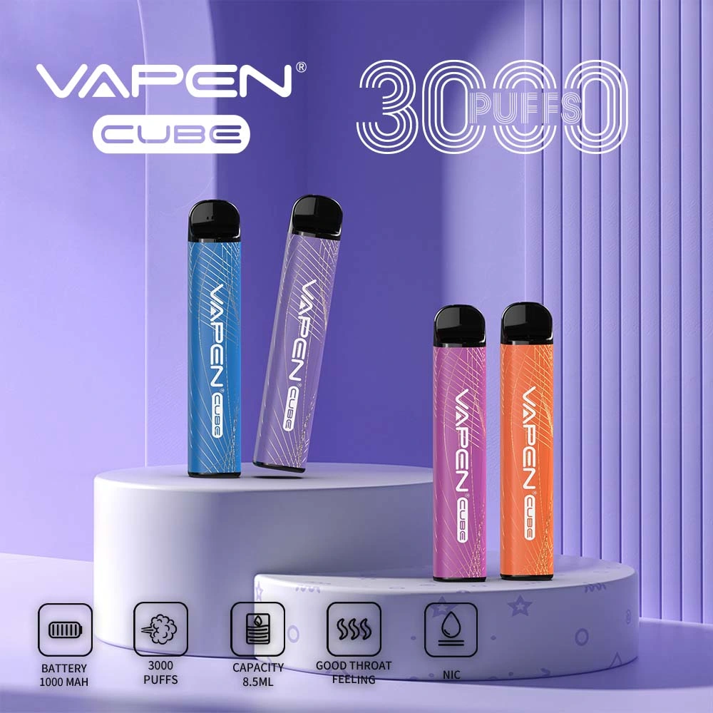 VAPEN Cube 3000 Puffs 2% 5% Baja Nicotina Recargable Vapes Desechables ...