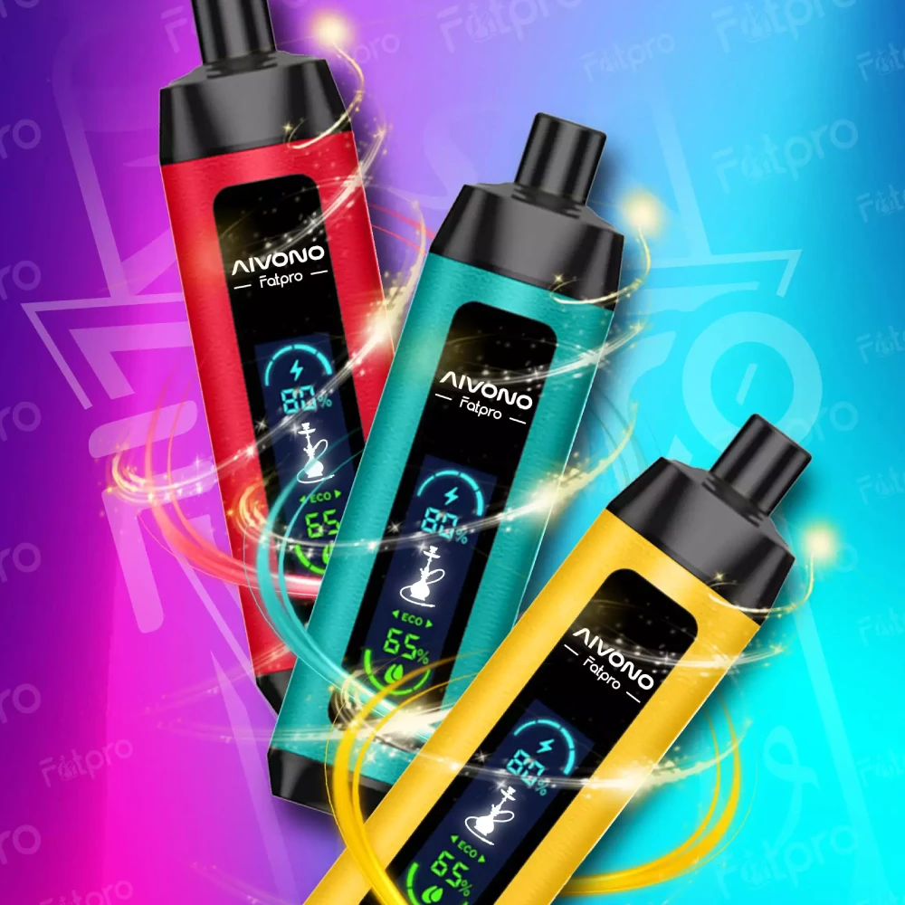 AIVONO Fatpro 22000 Puffs Hookah Pantalla digital 0% 2% 3% 5% Vapes ...