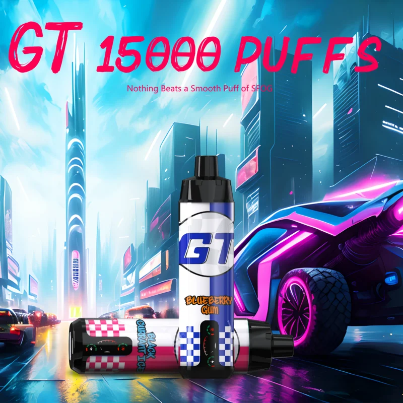 SFOG GT BAR 15000 Puffs SHISHA Smart Display 0.5% Vapes desechables recargables con bajo ...