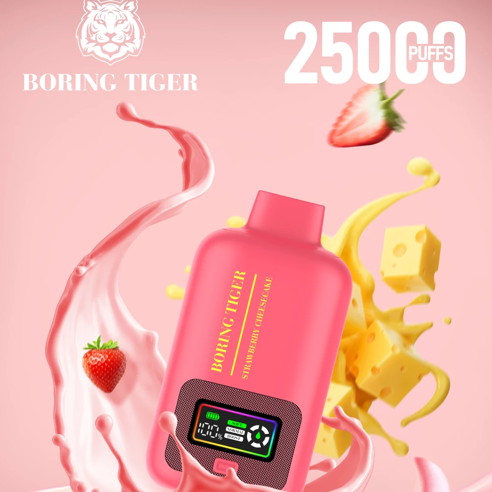 VASY Boring Tiger 25000 Puffs Pantalla digital 4 Bobina de malla 50 mg ...